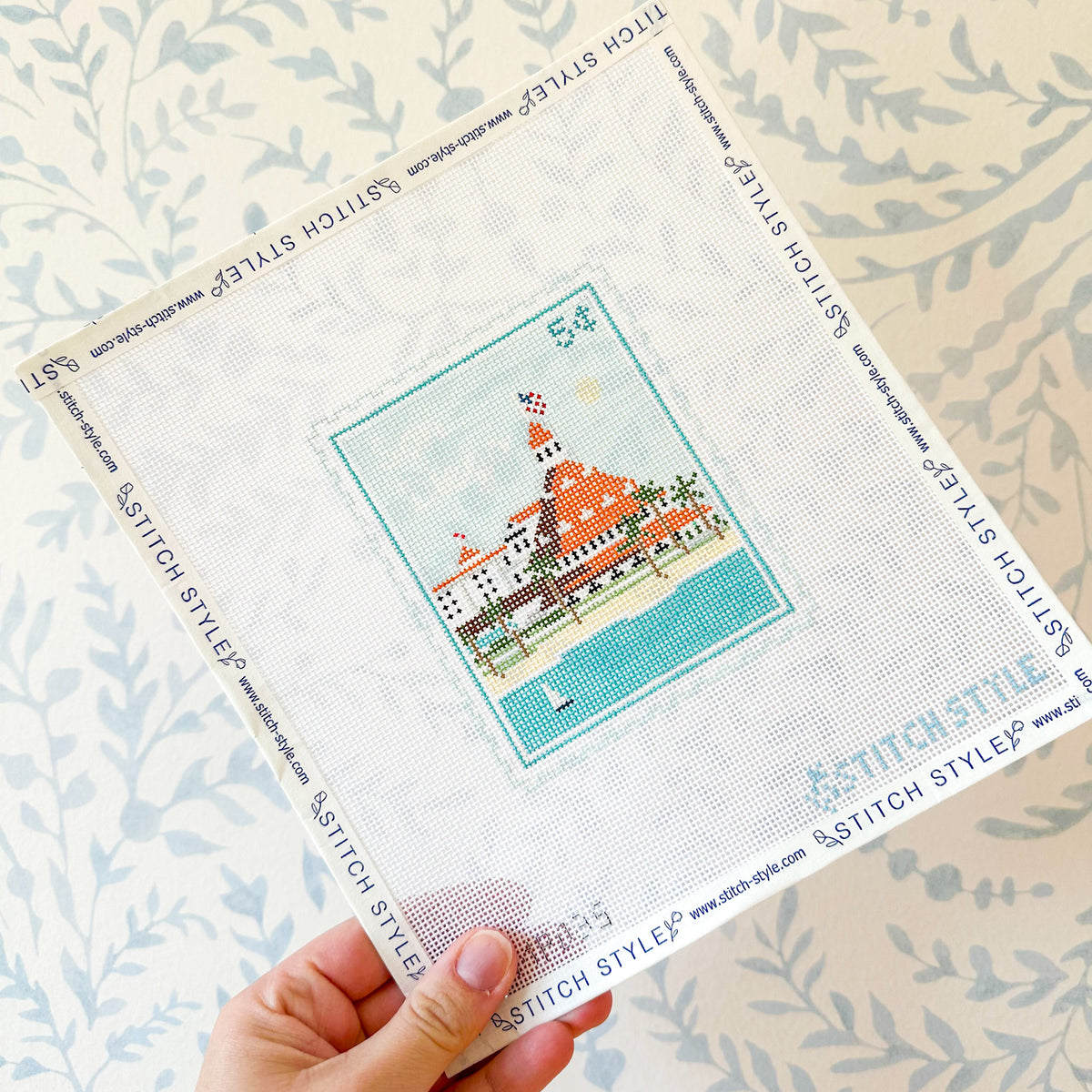 San Diego 18 Mesh Travel Stamp Needlepoint Canvas – Stitch Style ...