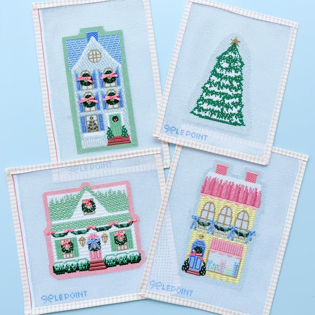 Set of Four Stitch Guides for Le Point Studio Canvases – 2022 Christmas ...