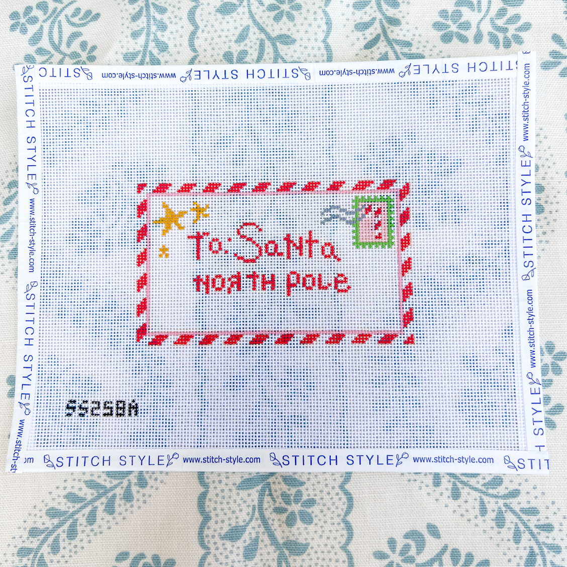 To Santa: North Pole Needlepoint Canvas – Stitch Style Needlepoint