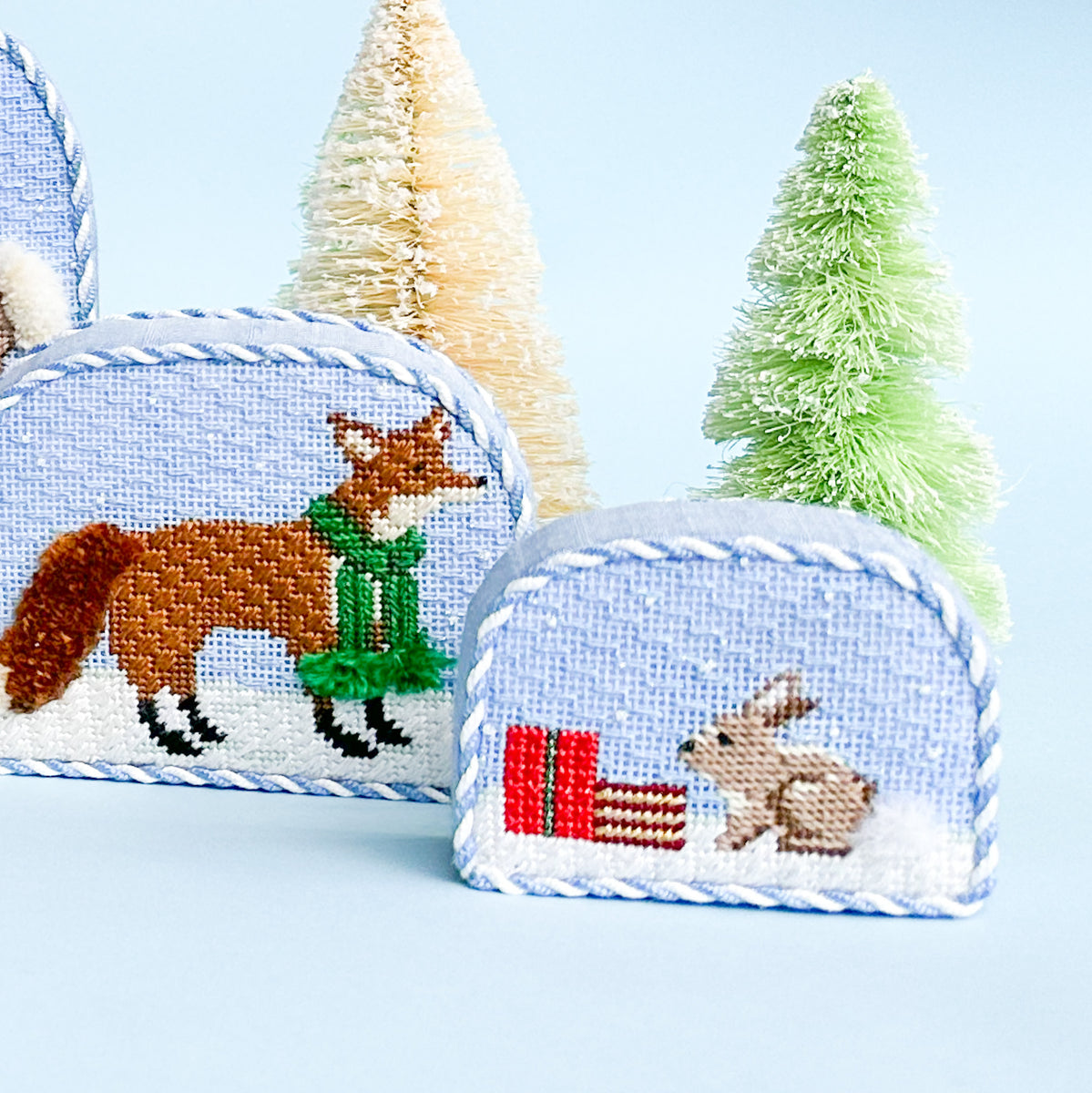 Christmas Forest Needlepoint Collection: Bunny – Stitch Style Needlepoint