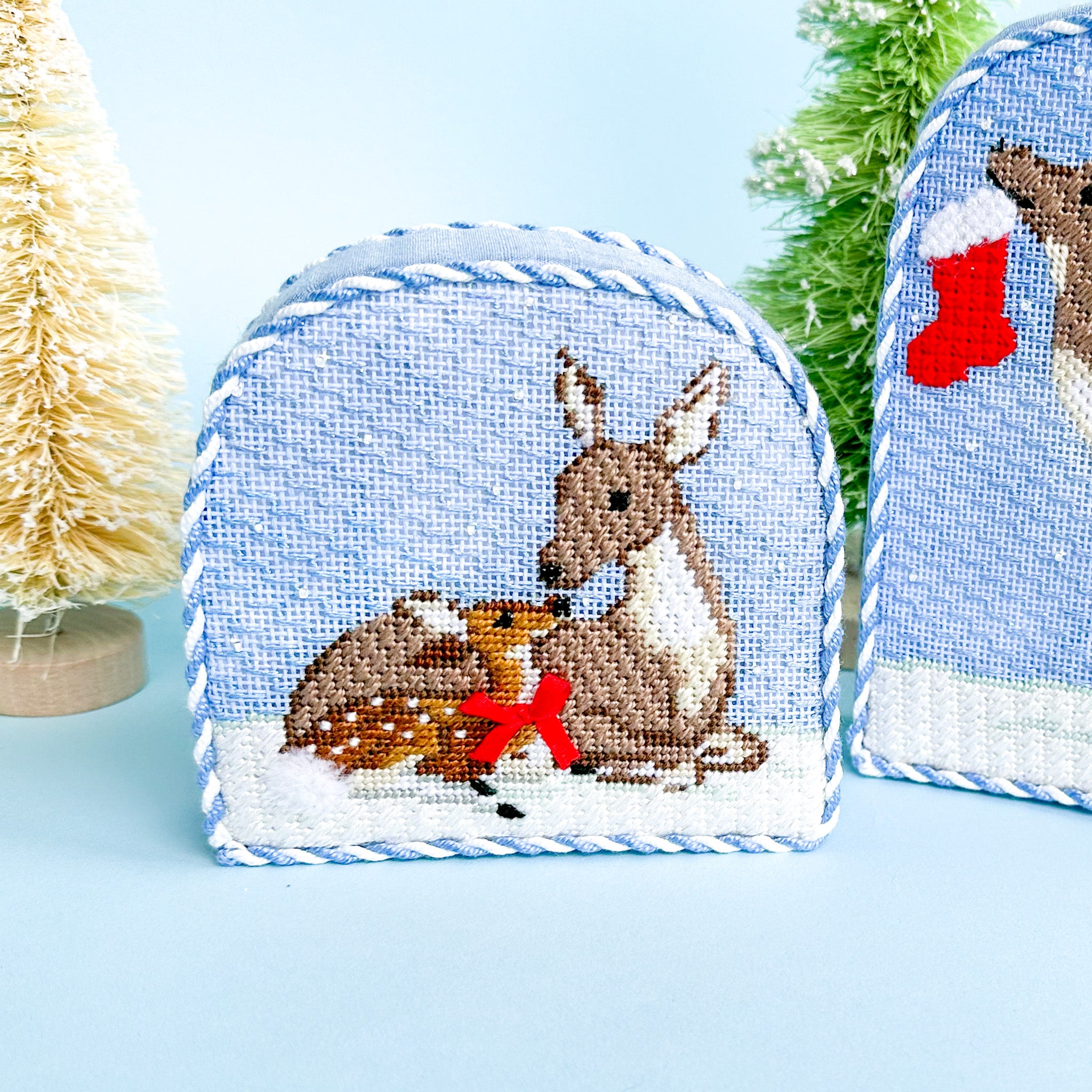 Christmas Forest Needlepoint Collection: Mother and Baby Deer – Stitch ...