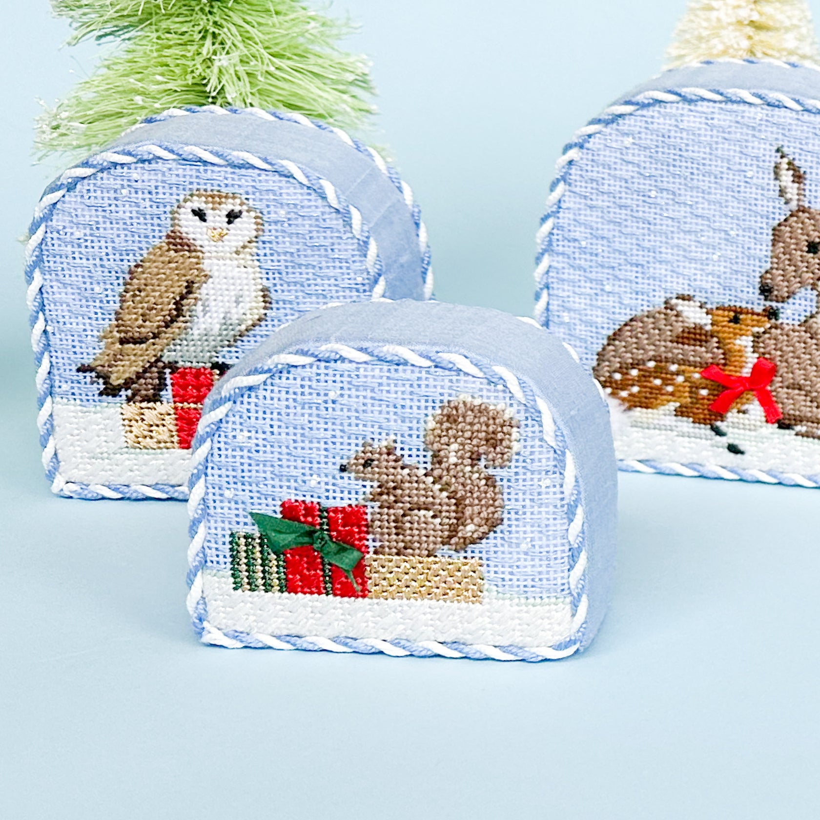 Christmas Forest Needlepoint Collection: Squirrel – Stitch Style ...